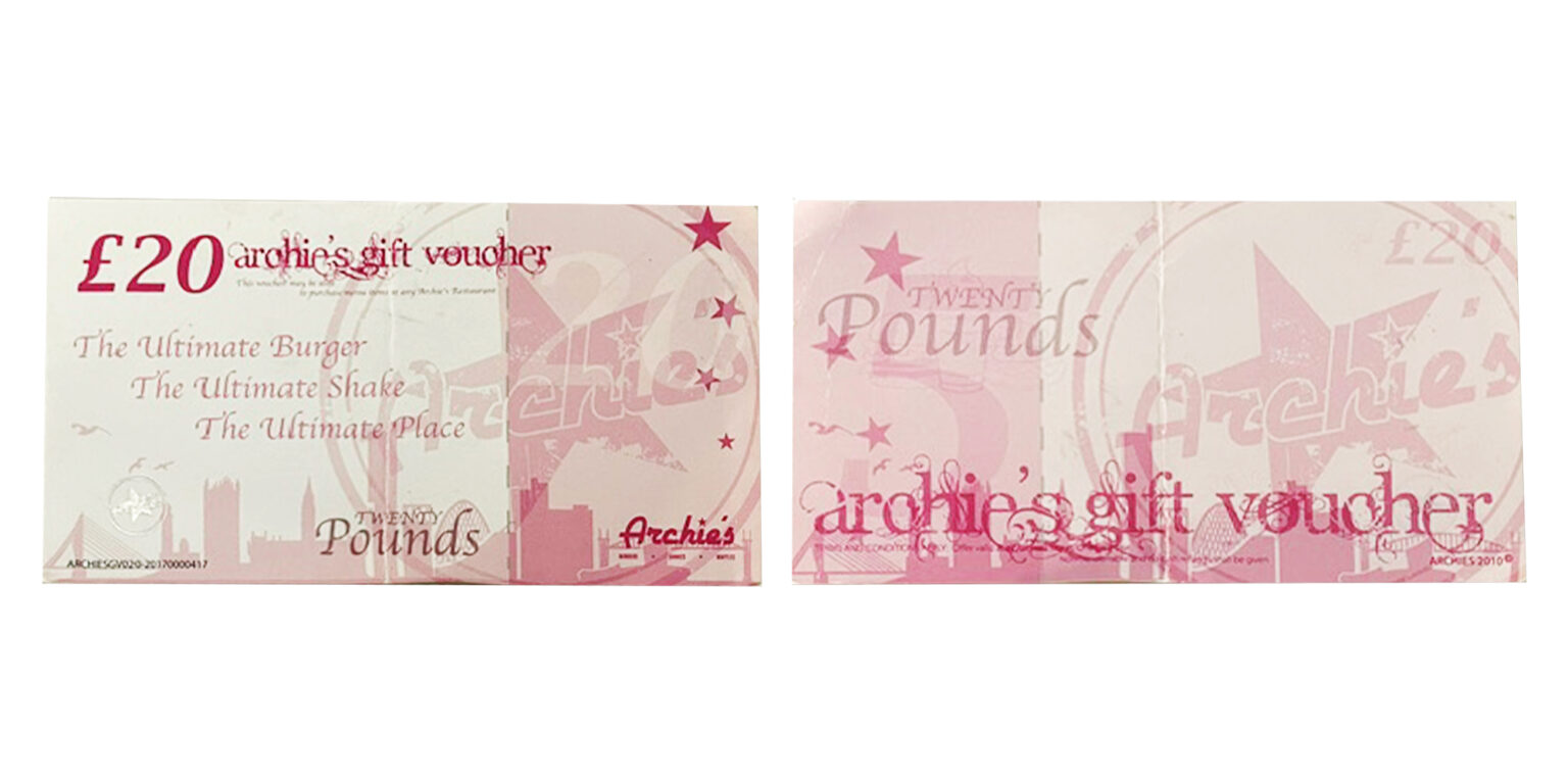 Paper Vouchers T&C's - Archies